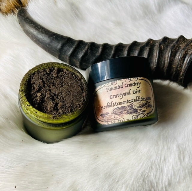 Haunted Cemetery Graveyard Dirt – Morbid Mementos Oddities and Occult